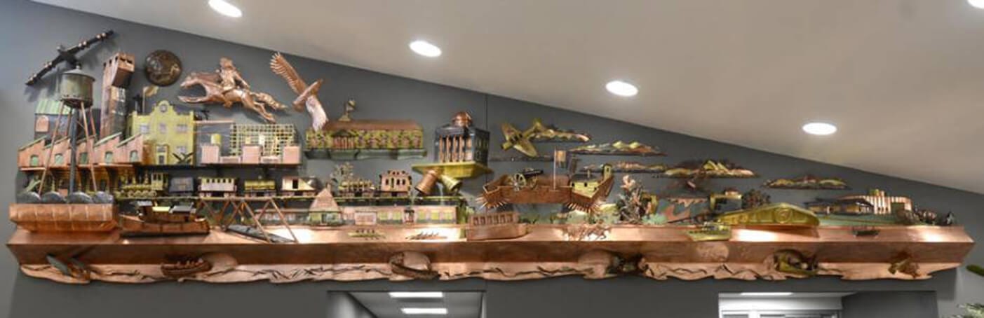Copper Mural Proudly Shows Rome’s history